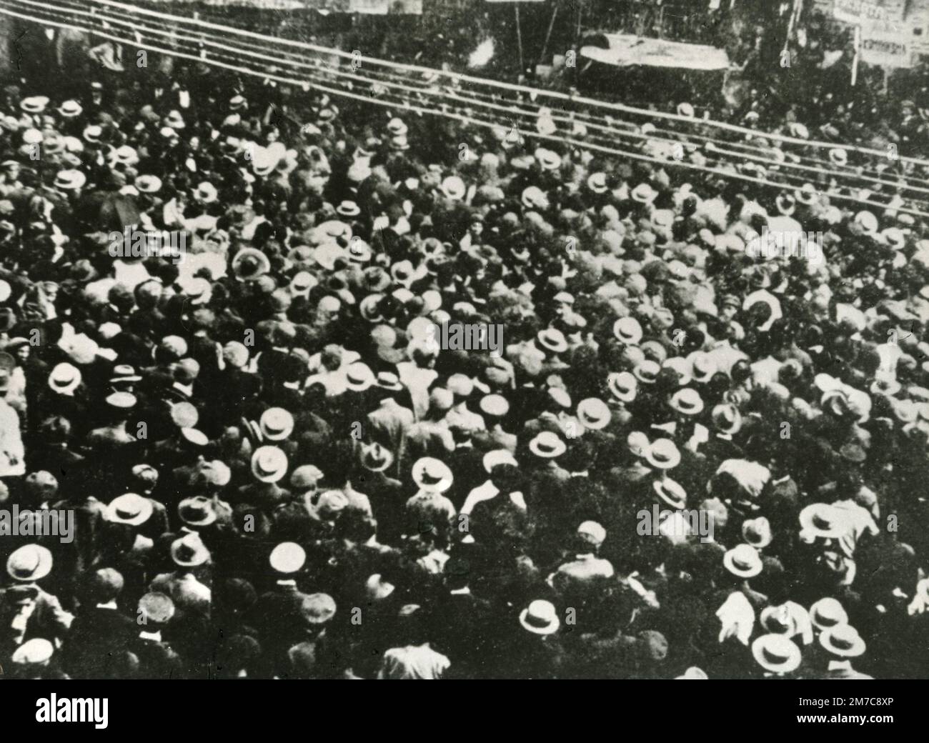 Crowd of people in the streets of Sofia, Bulgaria, 1910s Stock Photo ...