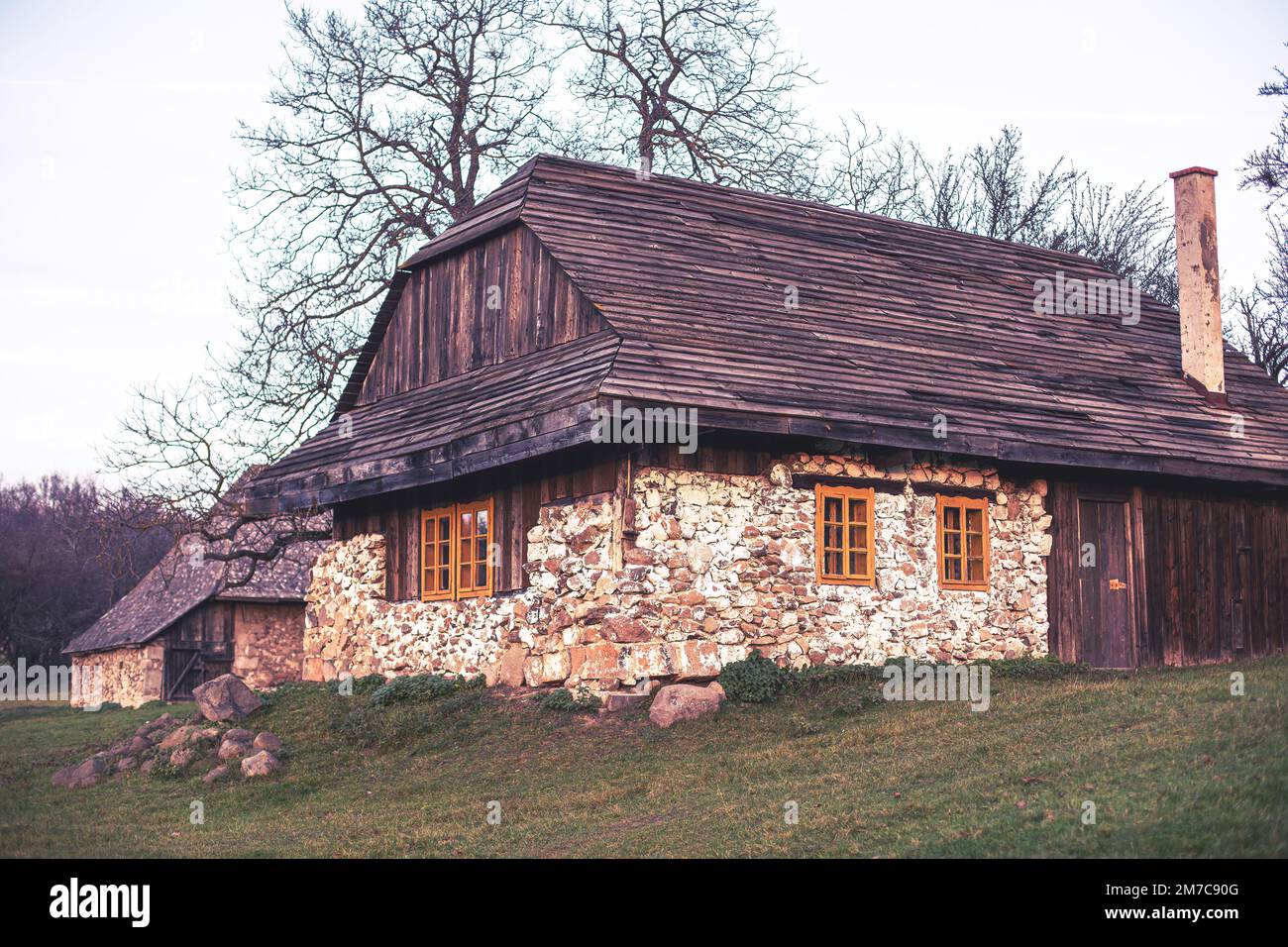 Old peasant house in autumn season. High quality photo Stock Photo - Alamy