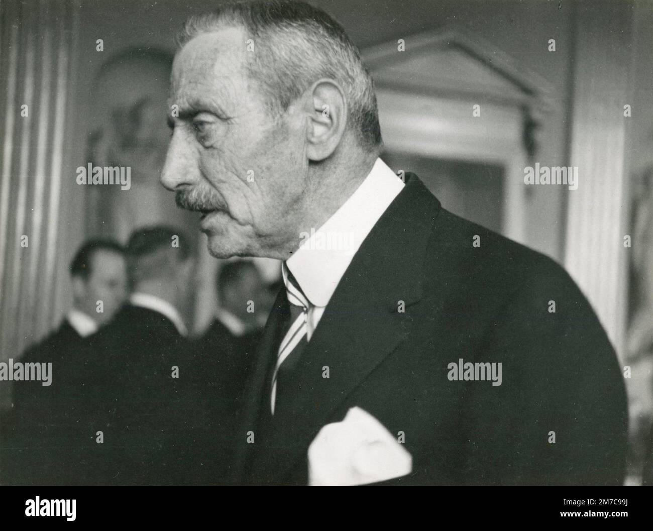 King Christian X of Denmark at a reception, Copenhagen, Denmark 1942 ...