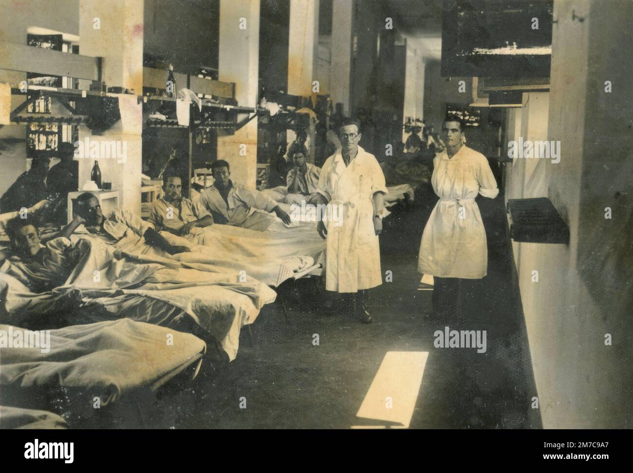 Military hospital ward, Italy 1940s Stock Photo - Alamy