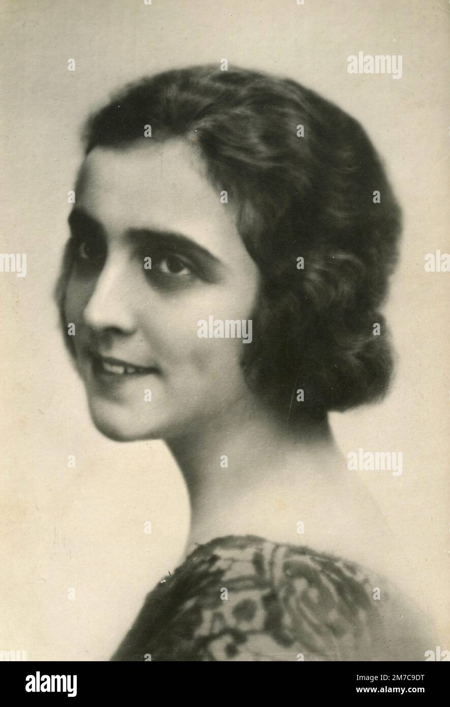 Portrait of Italian silent film actress Maria Jacobini, 1920s Stock ...