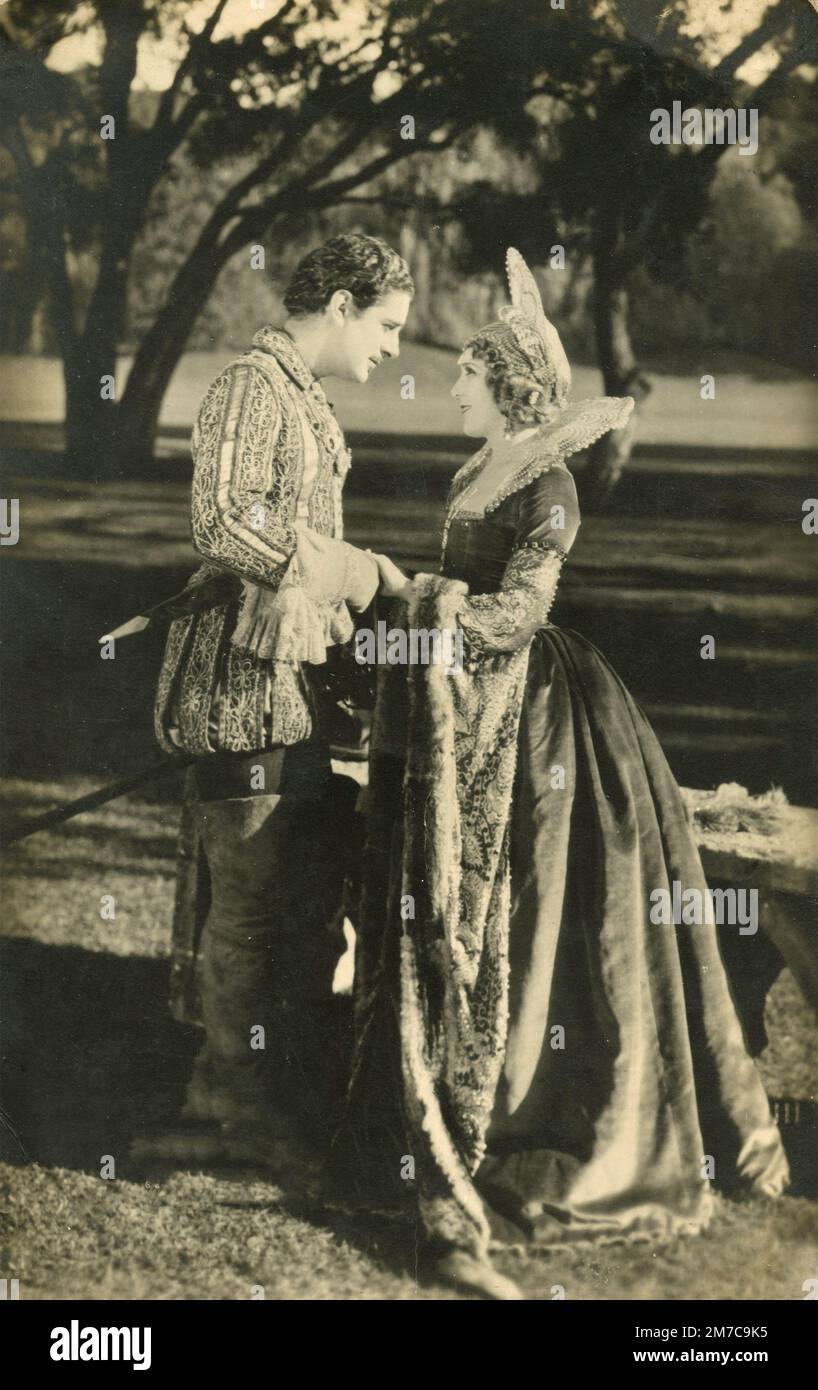 American silent movie actor Allan Forrest and actress Mary Pickford in ...