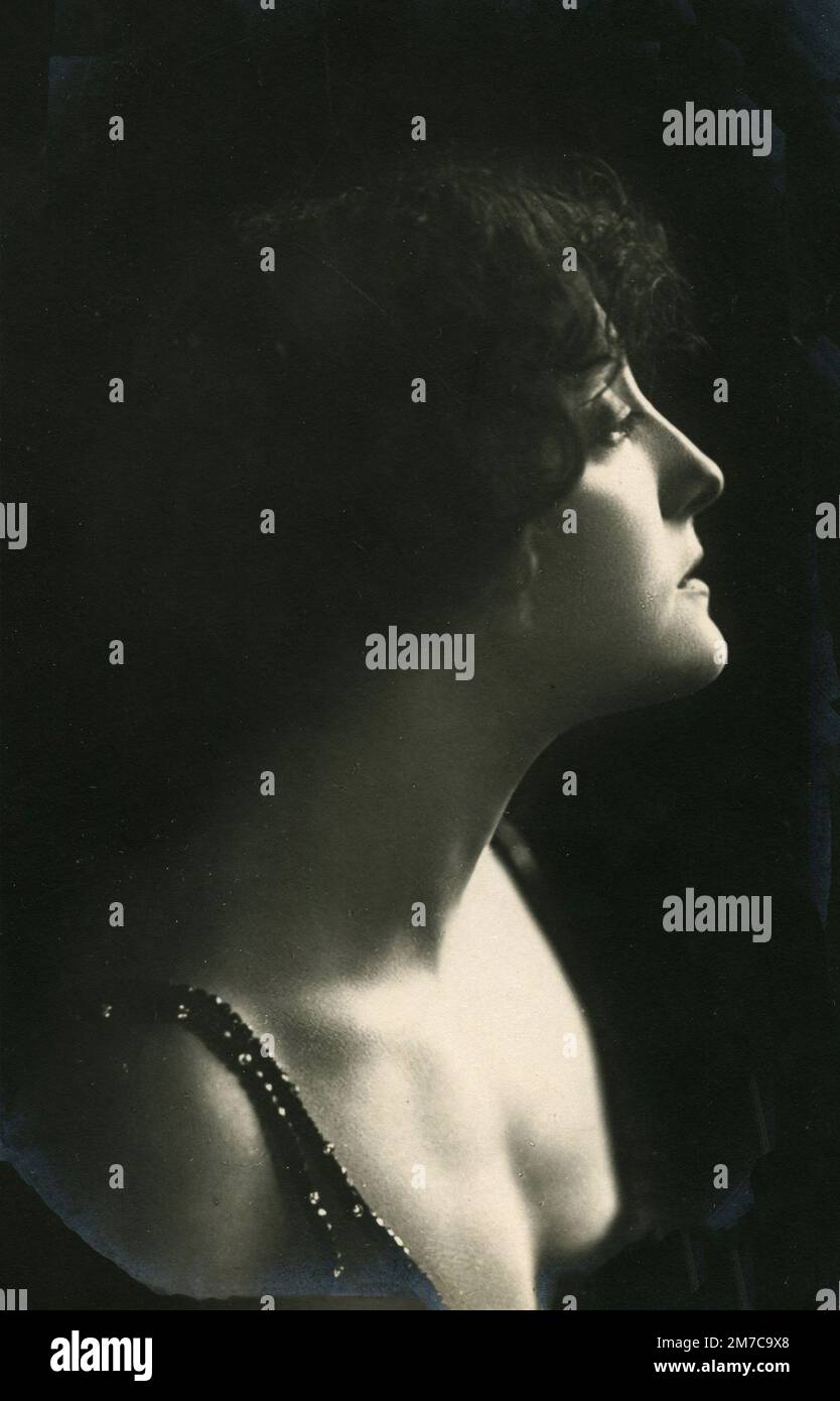 Portrait of Italian silent film actress Lyda Borelli, 1920s Stock Photo ...