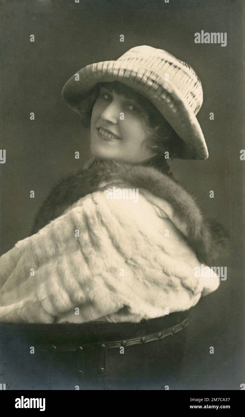 Portrait of Italian silent film actress Lia Formia, 1920s Stock Photo ...