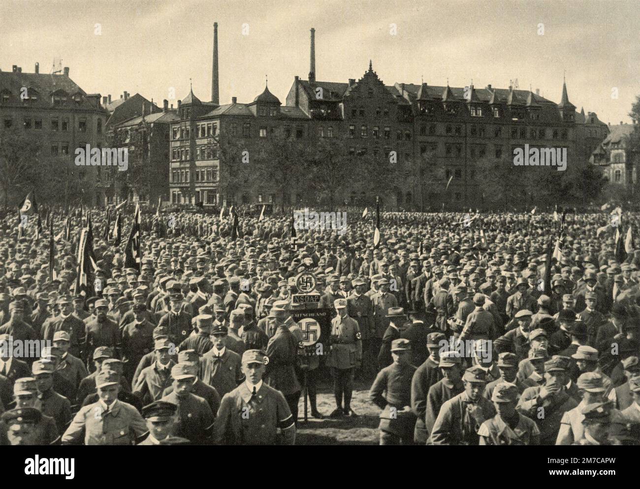 The Nazi party gathering in Nurnberg, Germany 1923 Stock Photo - Alamy