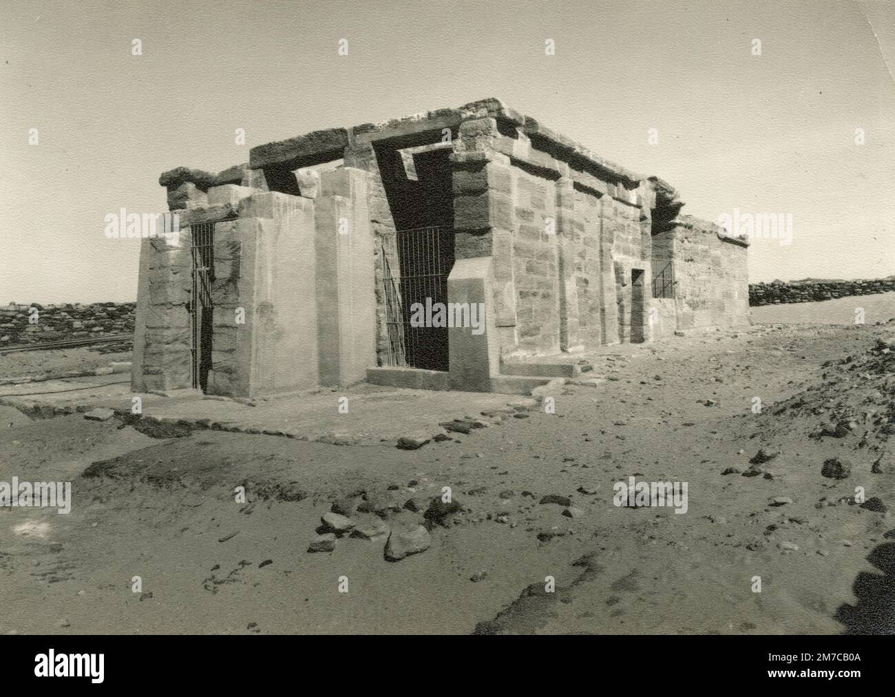 The Temple of Amada, the oldest Egyptian temple in Nubia, Egypt 1950s ...