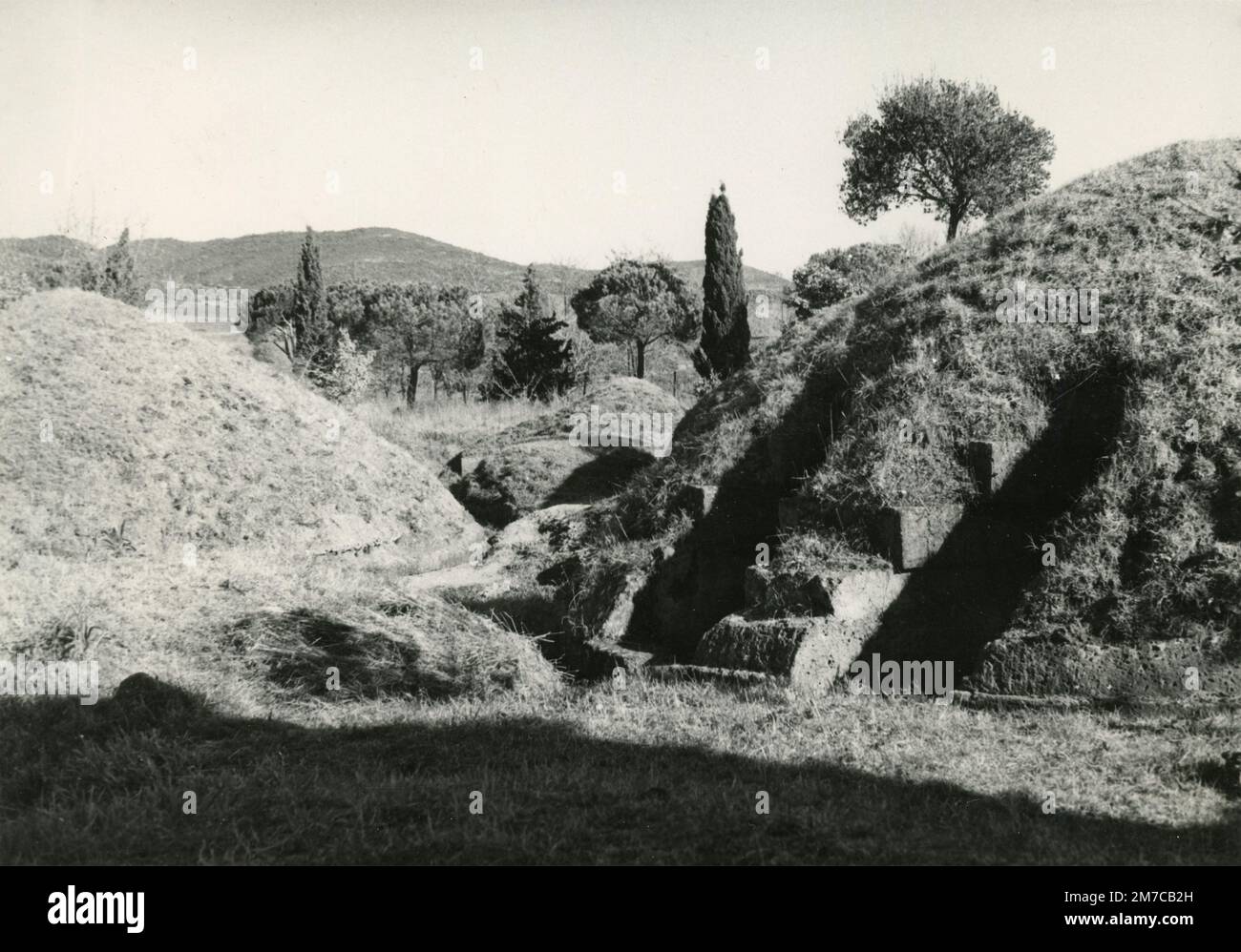 The necropolis in Cerveteri, Italy 1960s Stock Photo - Alamy