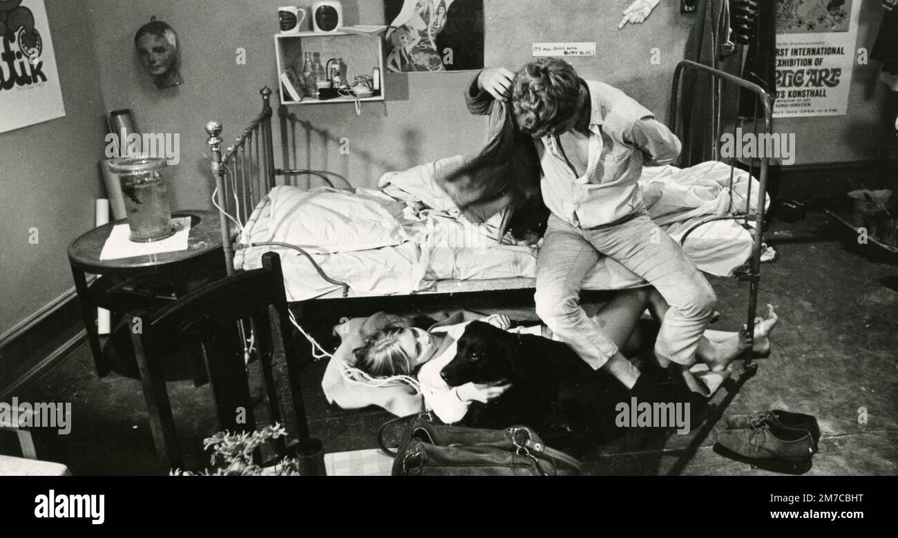 Danish actress Sissi Reingaard and actor Ole Busck in the movie Stine ...