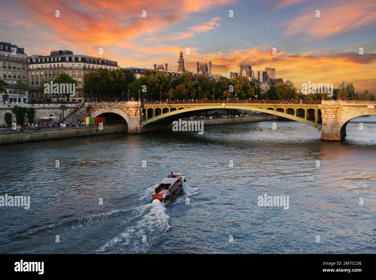 French Town On The Seine
