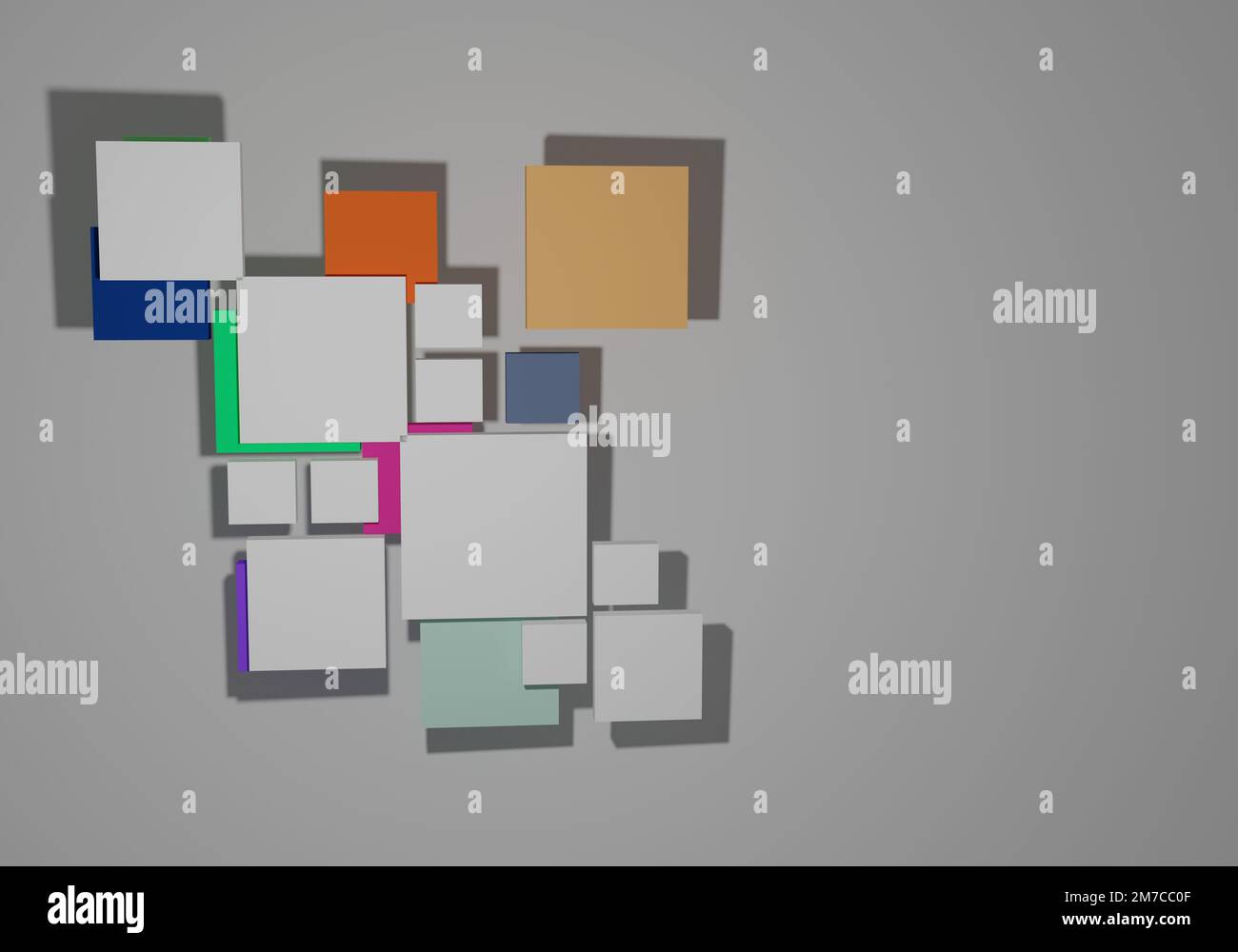 Various forms of 3d rendering designs that can be used for poster ...