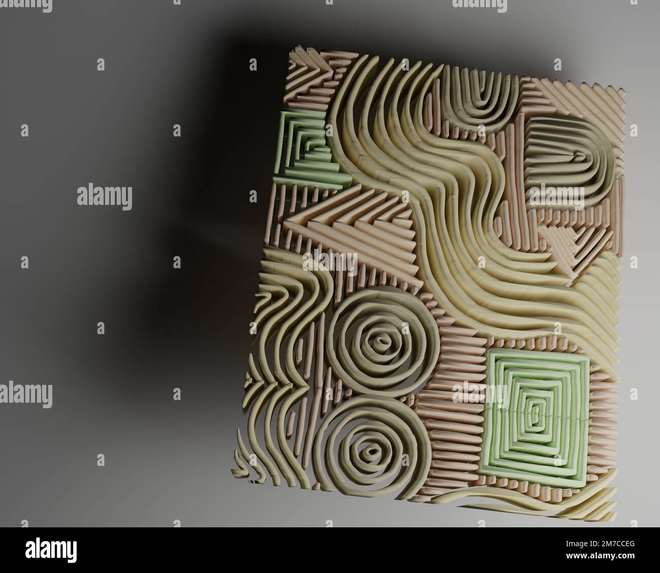 Various forms of 3d rendering designs that can be used for poster ...