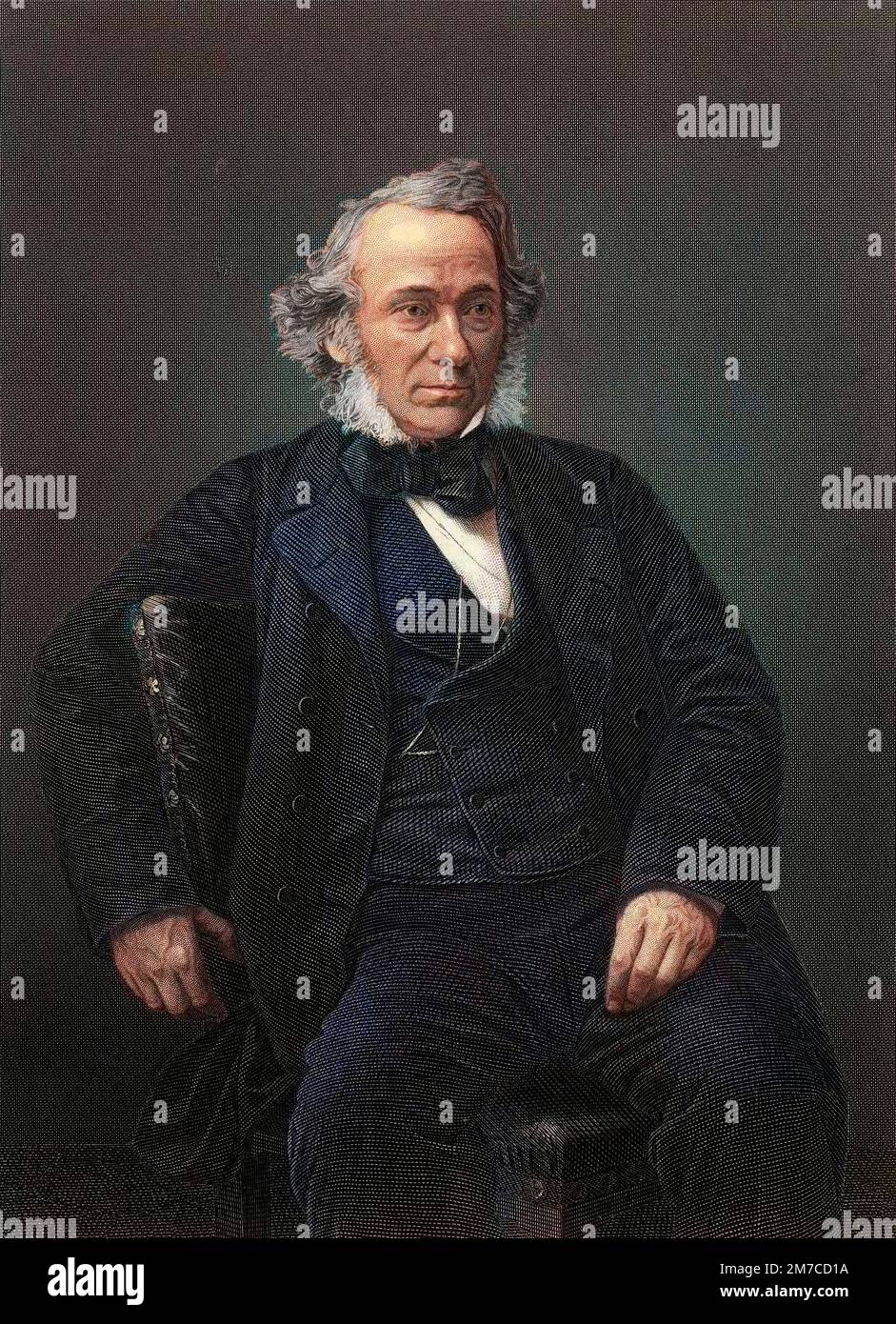 Portrait de Richard Cobden (1804-1865), economiste et homme politique ...