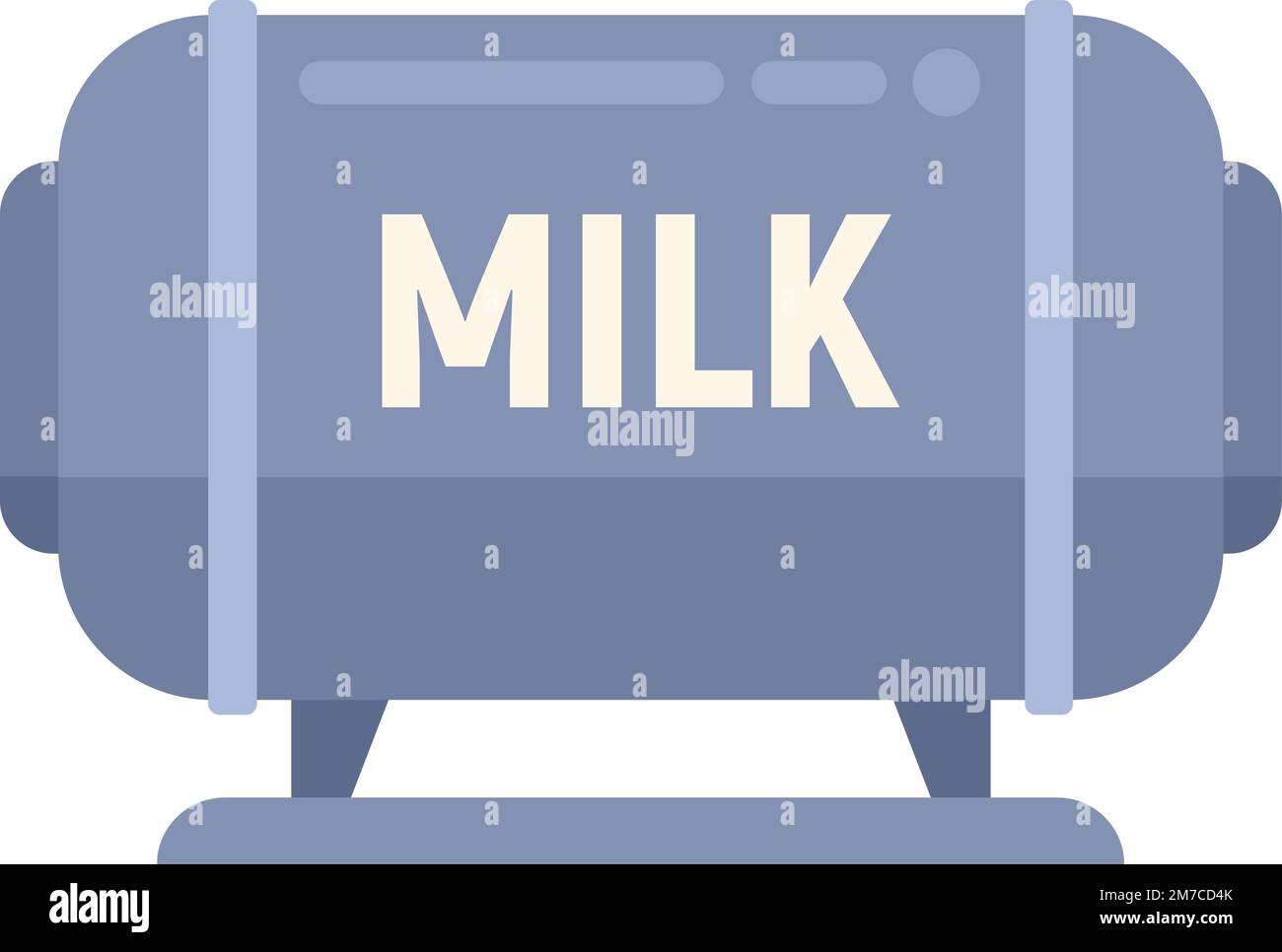 Milk tank icon flat vector. Food production. Dairy process isolated ...