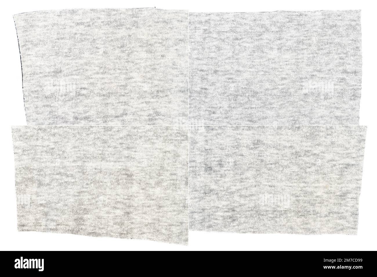 Collection of synthetic leather textures back side isolated on white ...