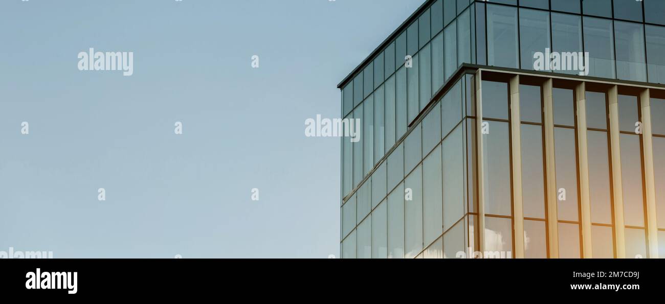 new glass building. modern financial architecture Stock Photo - Alamy