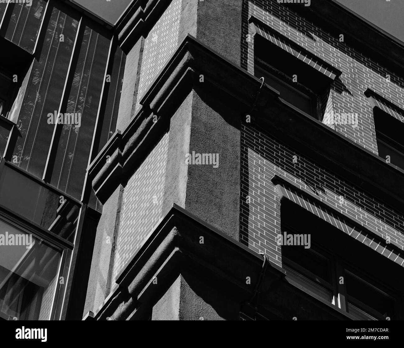 english houses made of red brick against a blue sky. business real ...