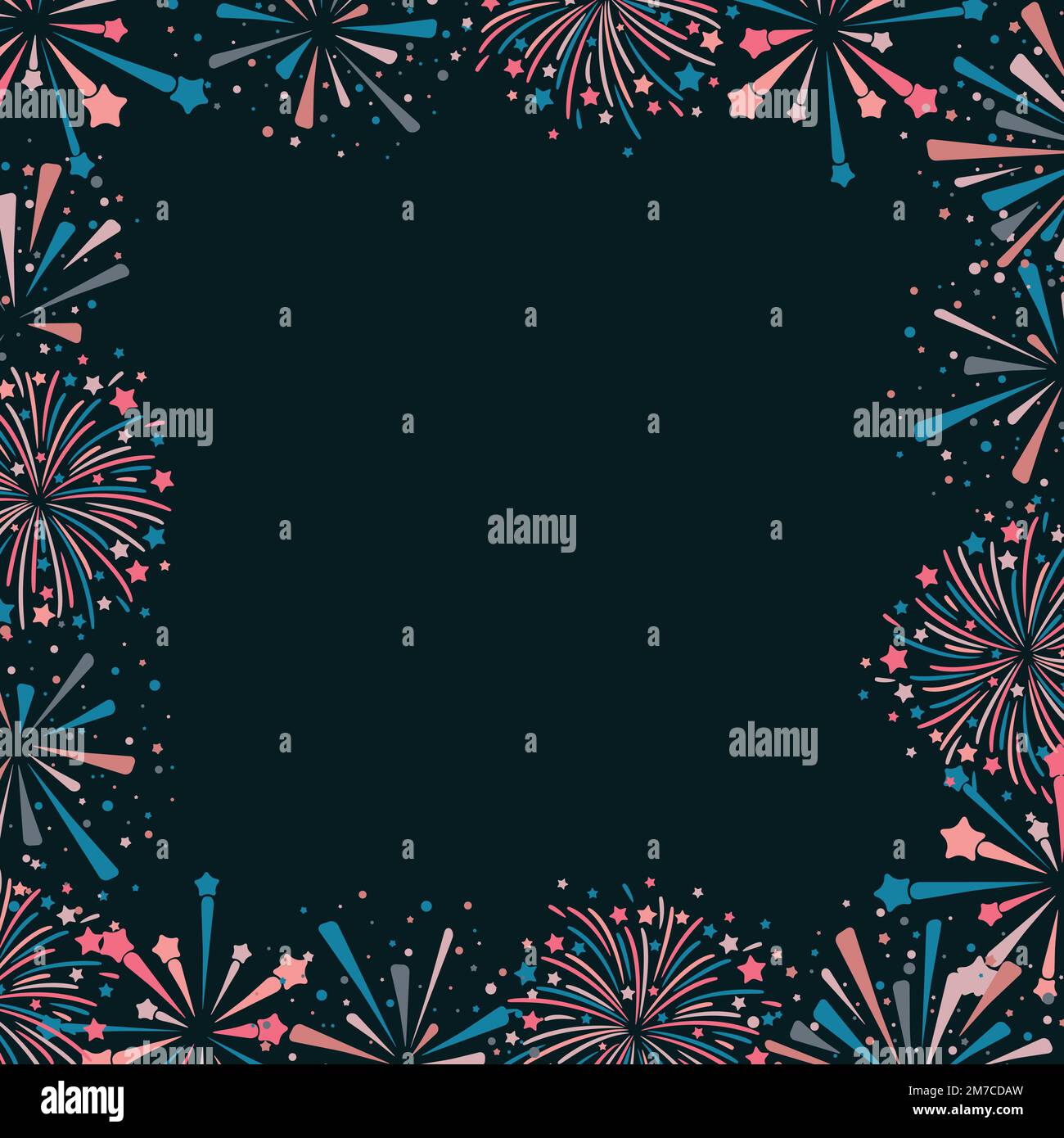 Flat abstract fireworks background Stock Vector Image & Art - Alamy