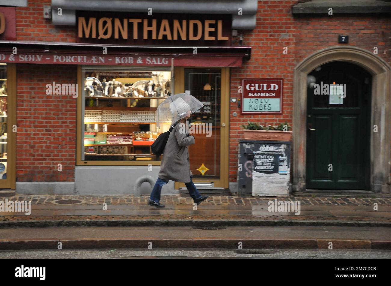 Copenhagen /Denmmark/09 January 2023/Weather rainy fall in danish ...