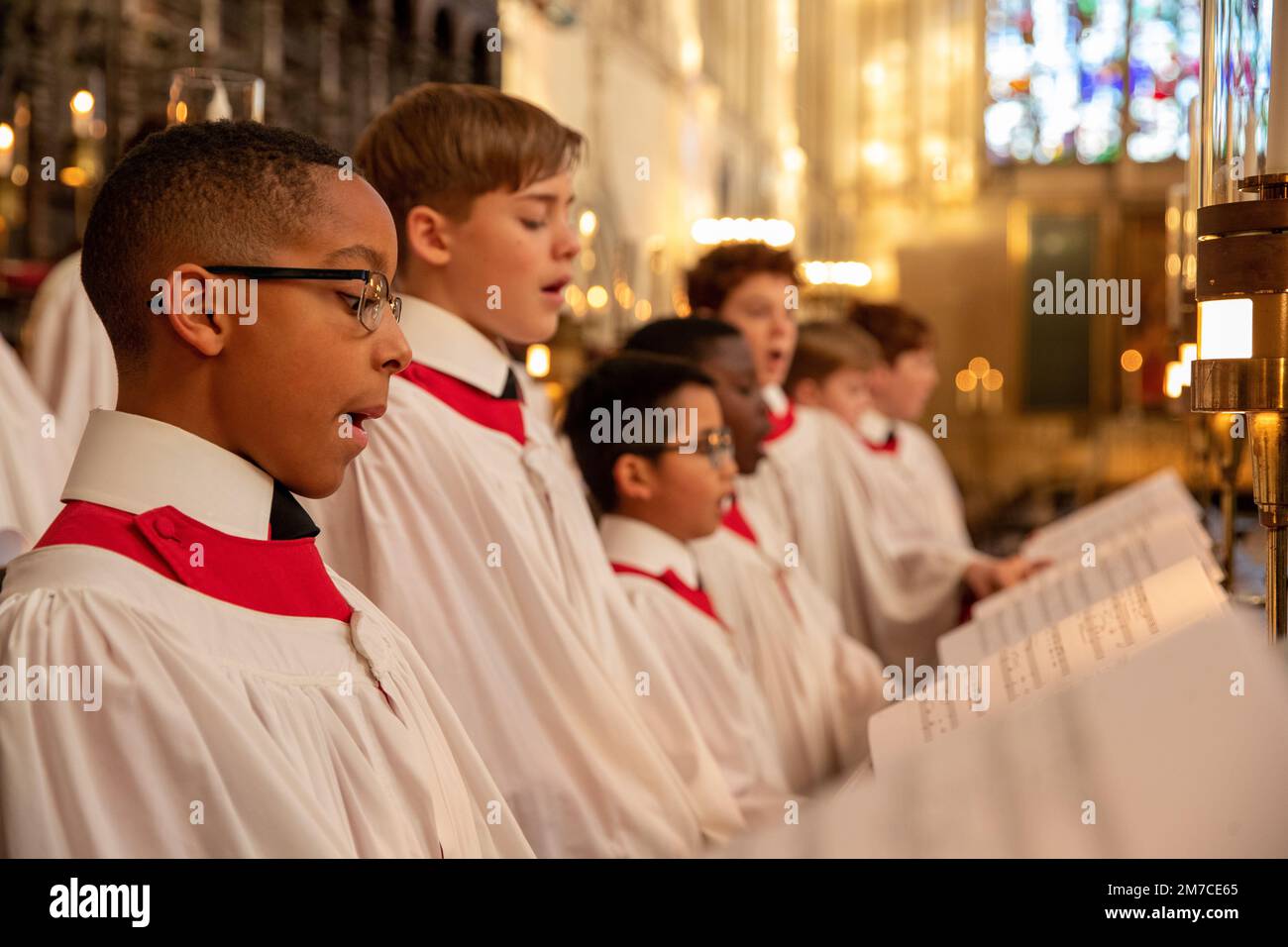 Picture dated December 10th shows King’s College Choir rehearsing for ...