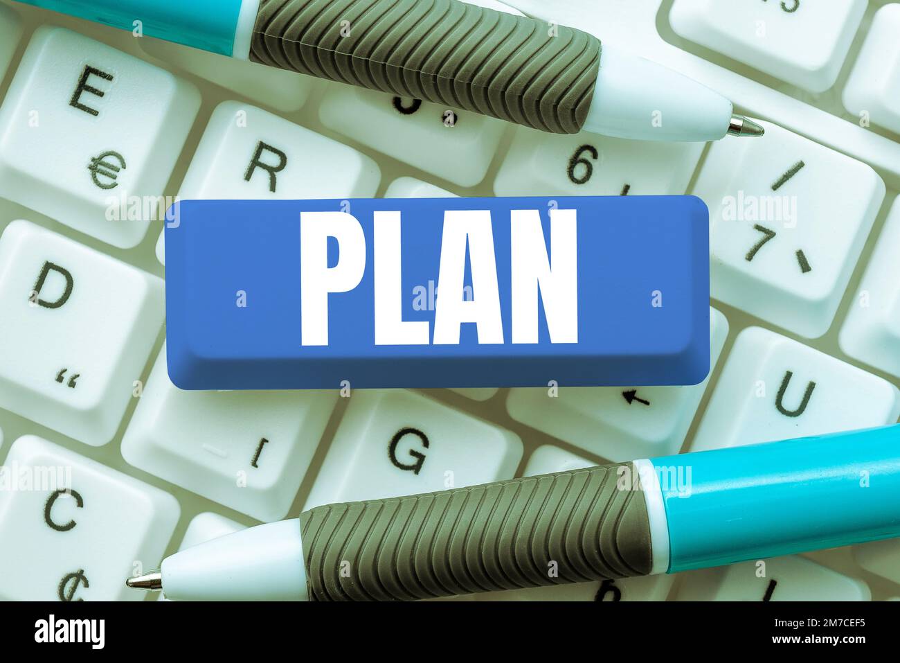 Text sign showing Plan. Word Written on Start of a detailed proposal of ...