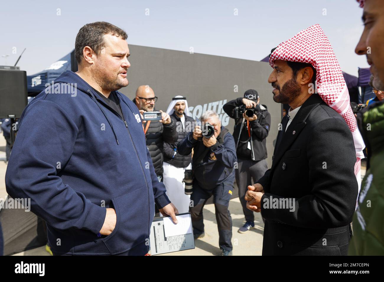 ABRAHAM Scott, South Racing, BEN SULAYEM Mohammed, President of the FIA ...