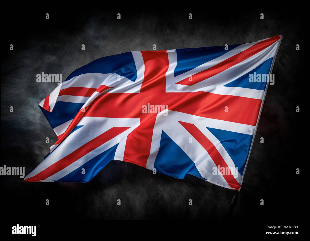 Uk flag waving hi-res stock photography and images - Alamy