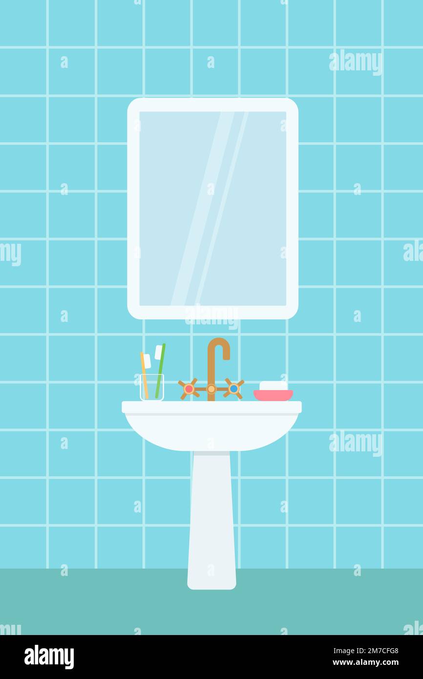 Mirror on surface water Stock Vector Images - Alamy