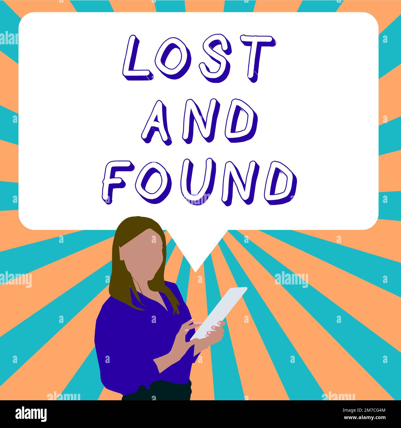 Conceptual caption Lost And Found. Internet Concept Place where you can ...