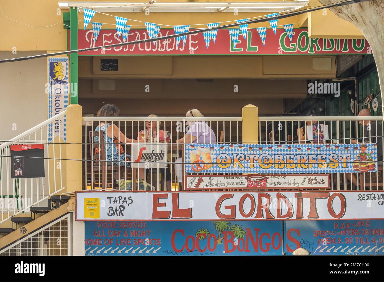 Tapas Bar El Gordito, Magaluf, Mallorca, Spanien Stock Photo - Alamy