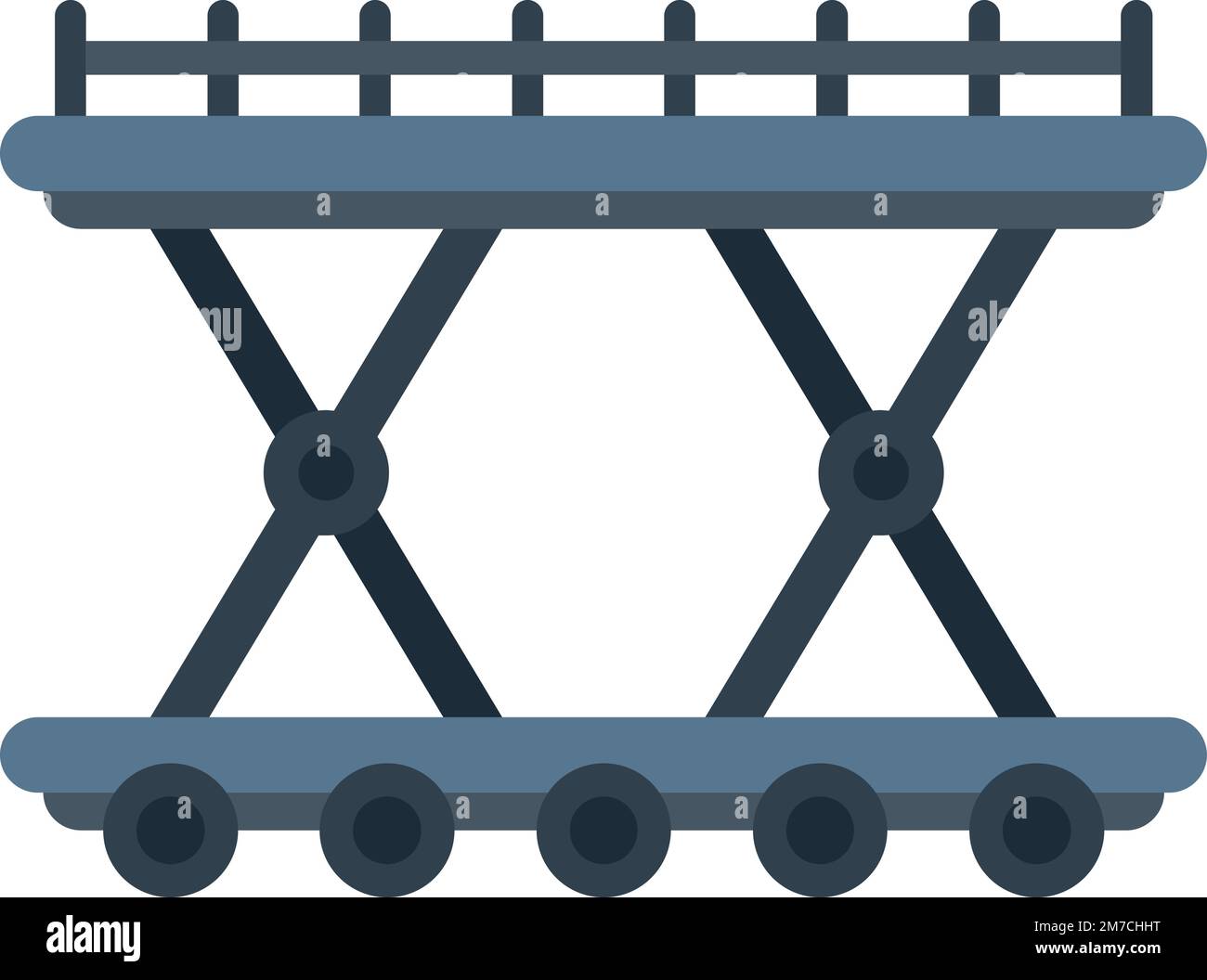 Support stand icon flat vector. Airport ground. Support cargo isolated ...