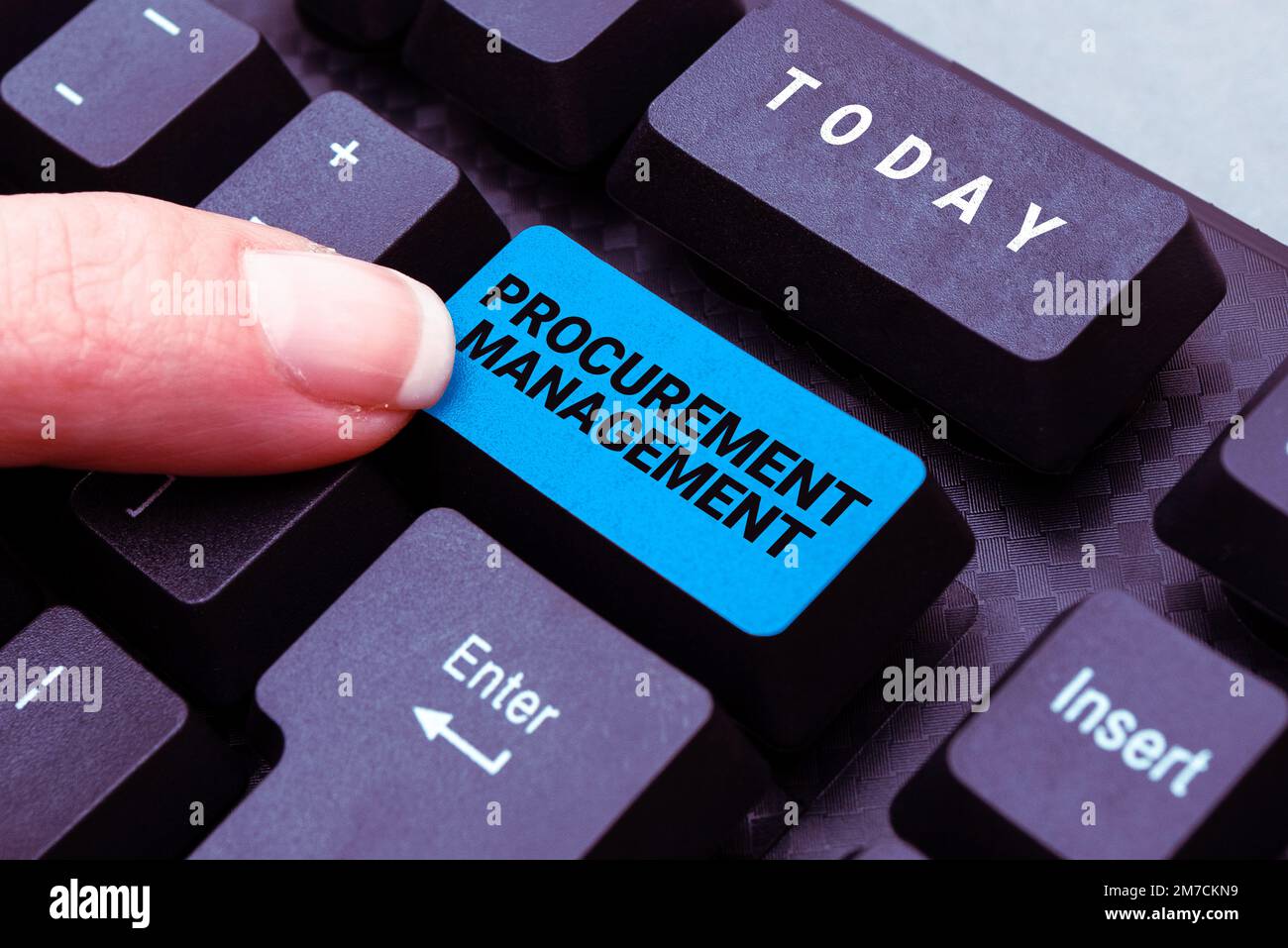 Hand writing sign Procurement Management. Word for buying Goods and ...