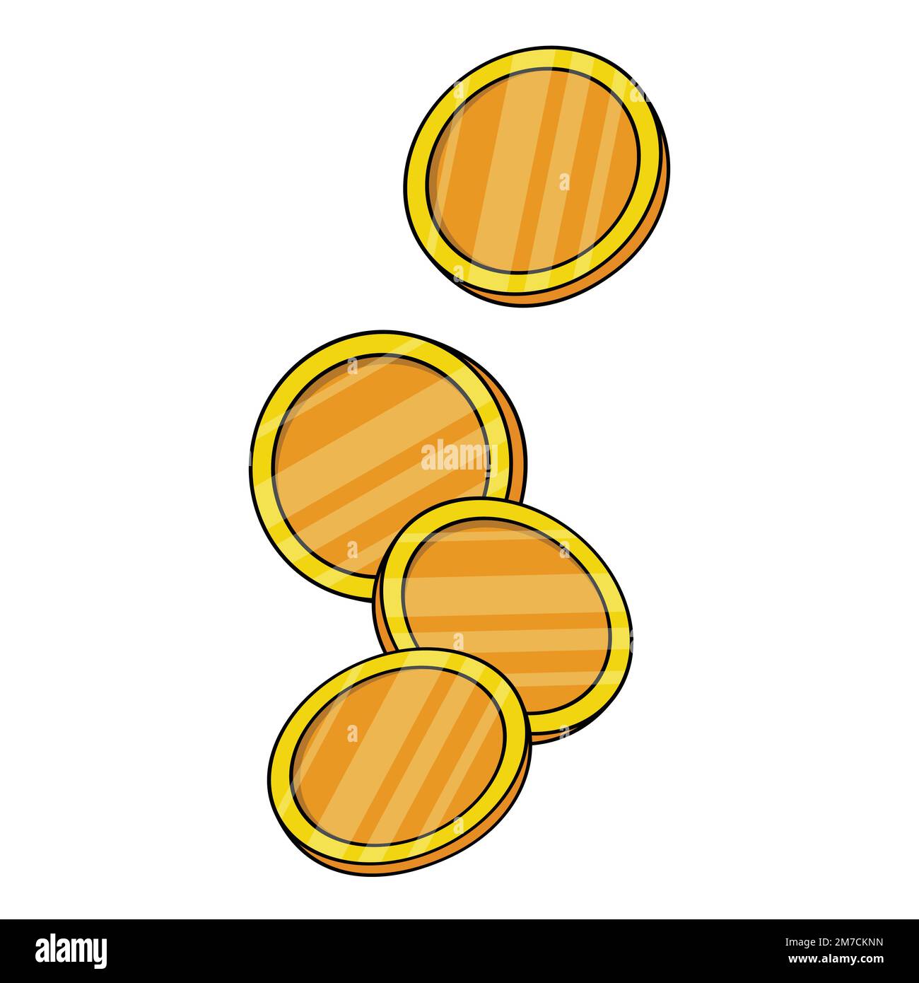 Gold money falling Cut Out Stock Images & Pictures - Alamy