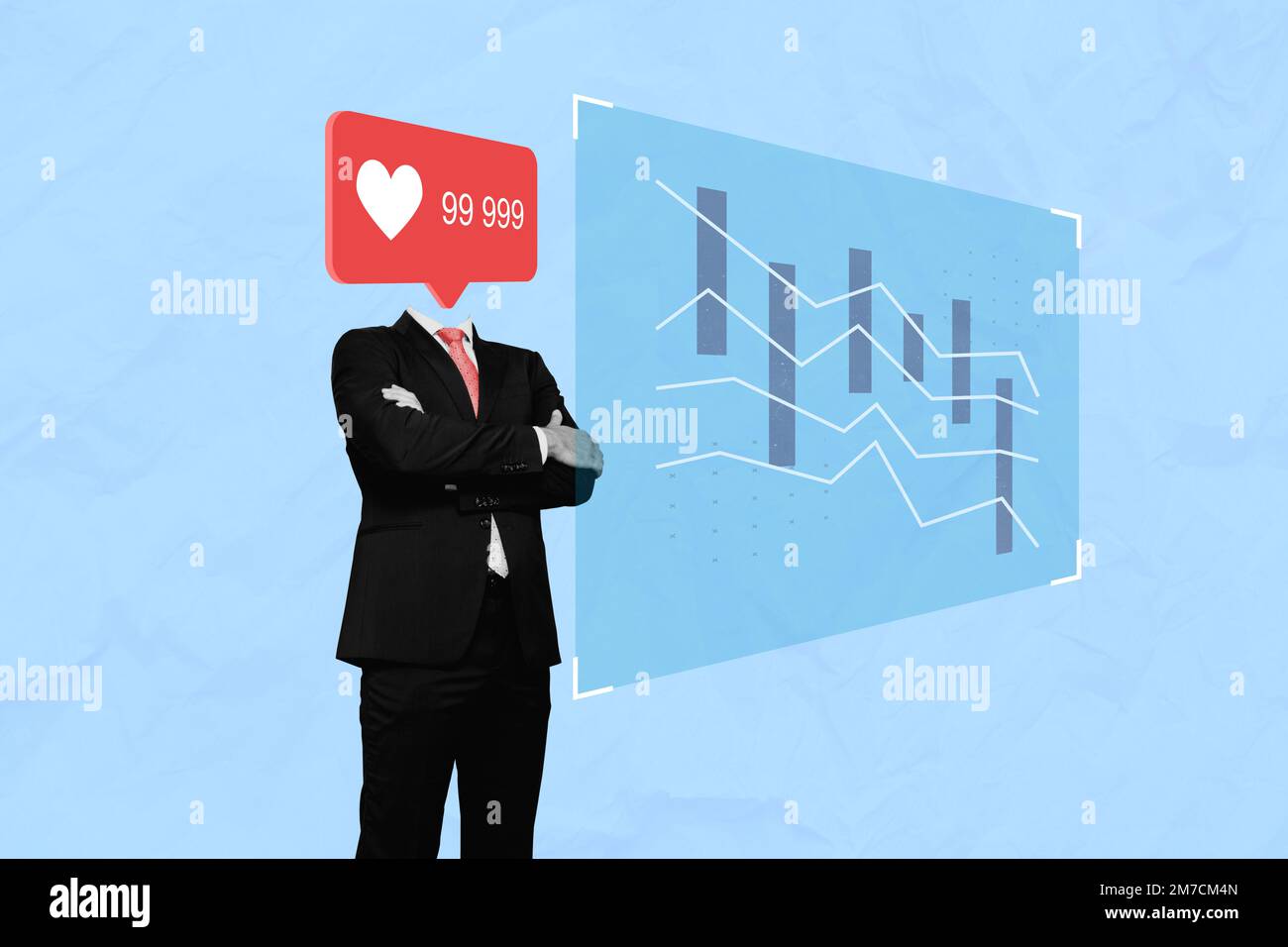 Composite photo collage of young entrepreneur headless business owner ...