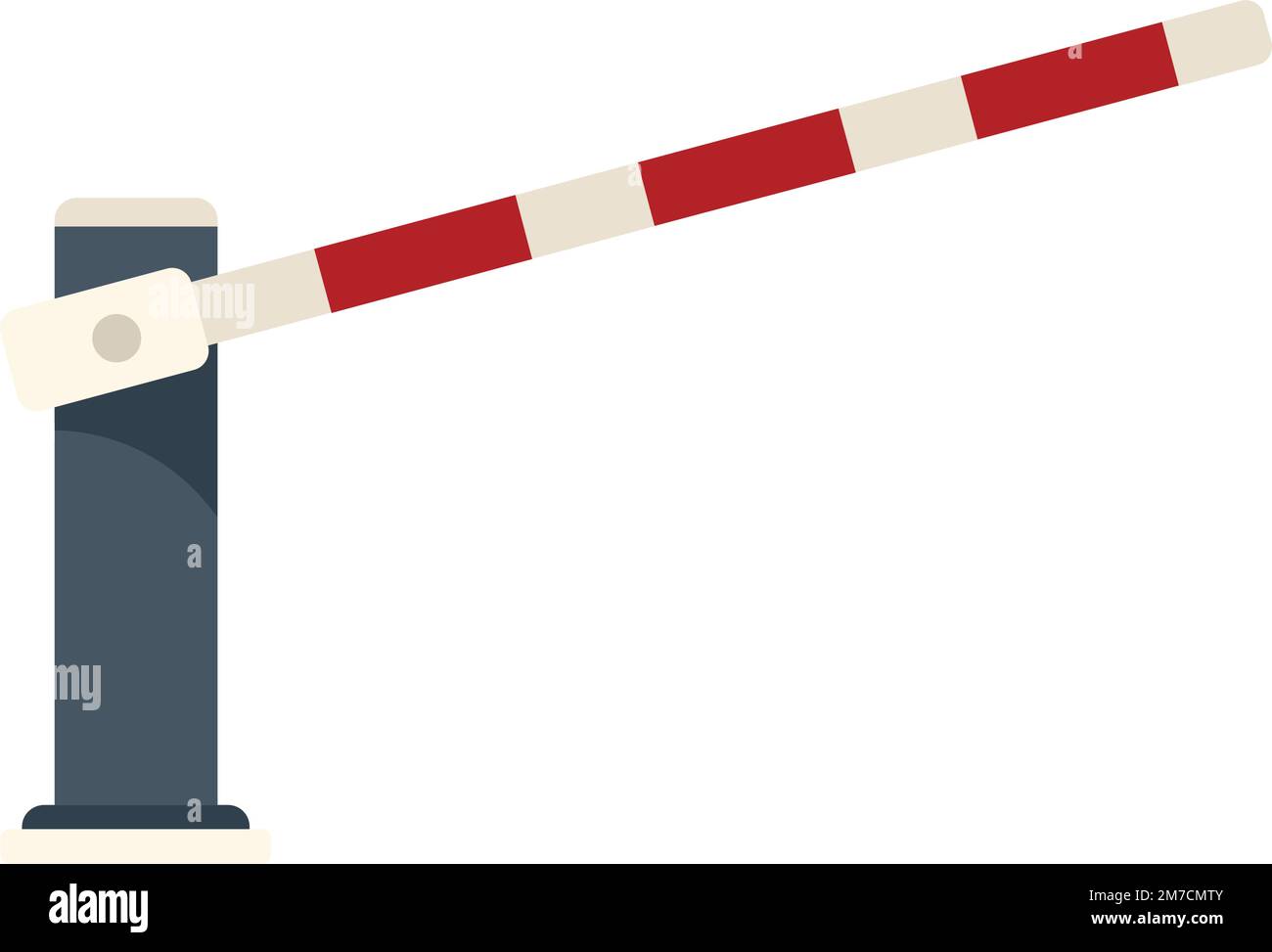 Barrier icon flat vector. Sign obstacle. Danger protection isolated ...