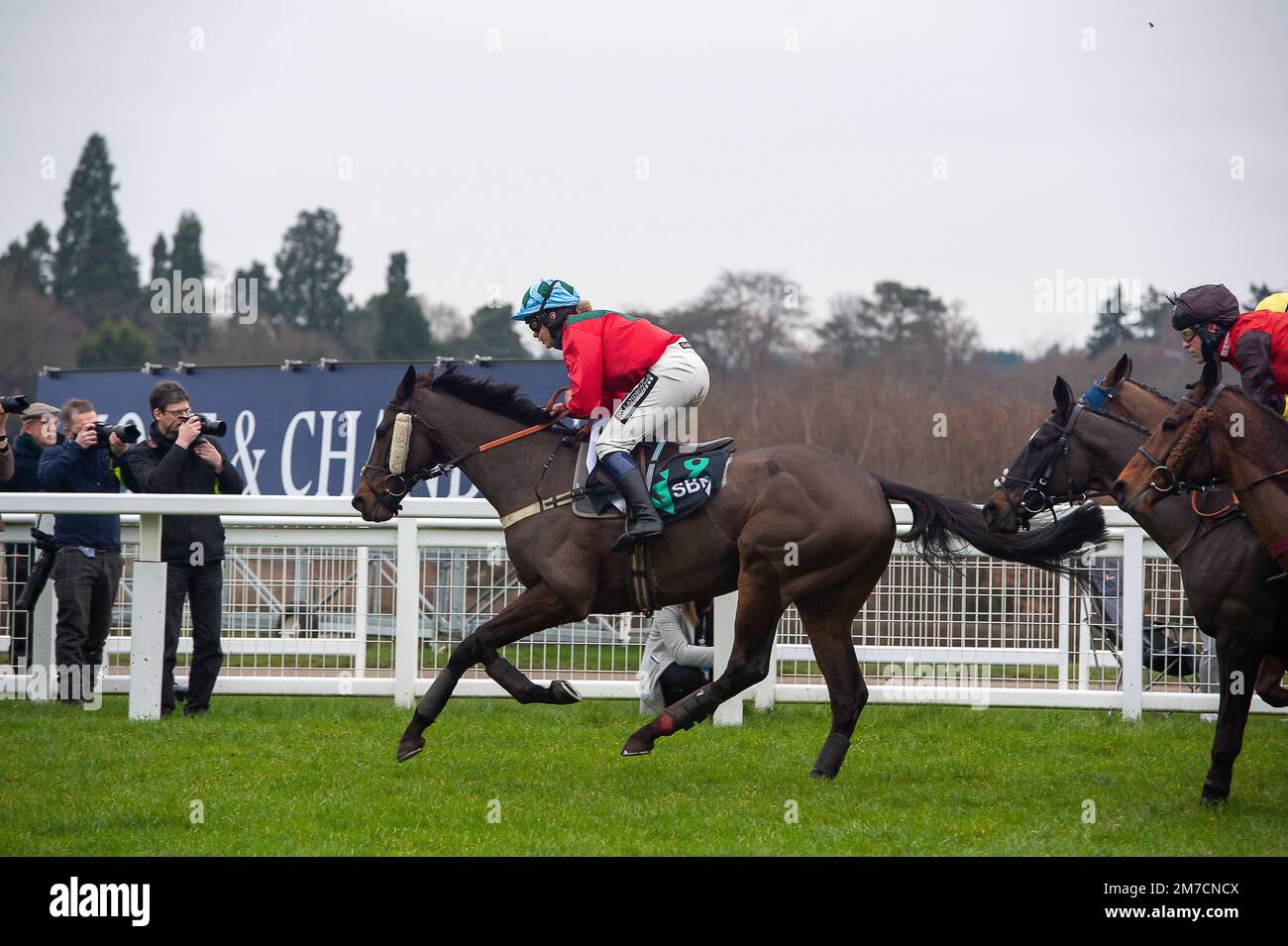 Ascot, Berkshire, UK. 22nd January, 2022. Jockey Lily Pinchin rides ...