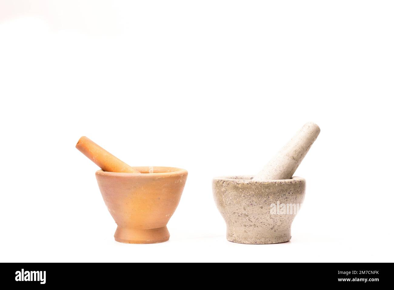 Set stone mortars and terracotta mortars with pestles are small ...