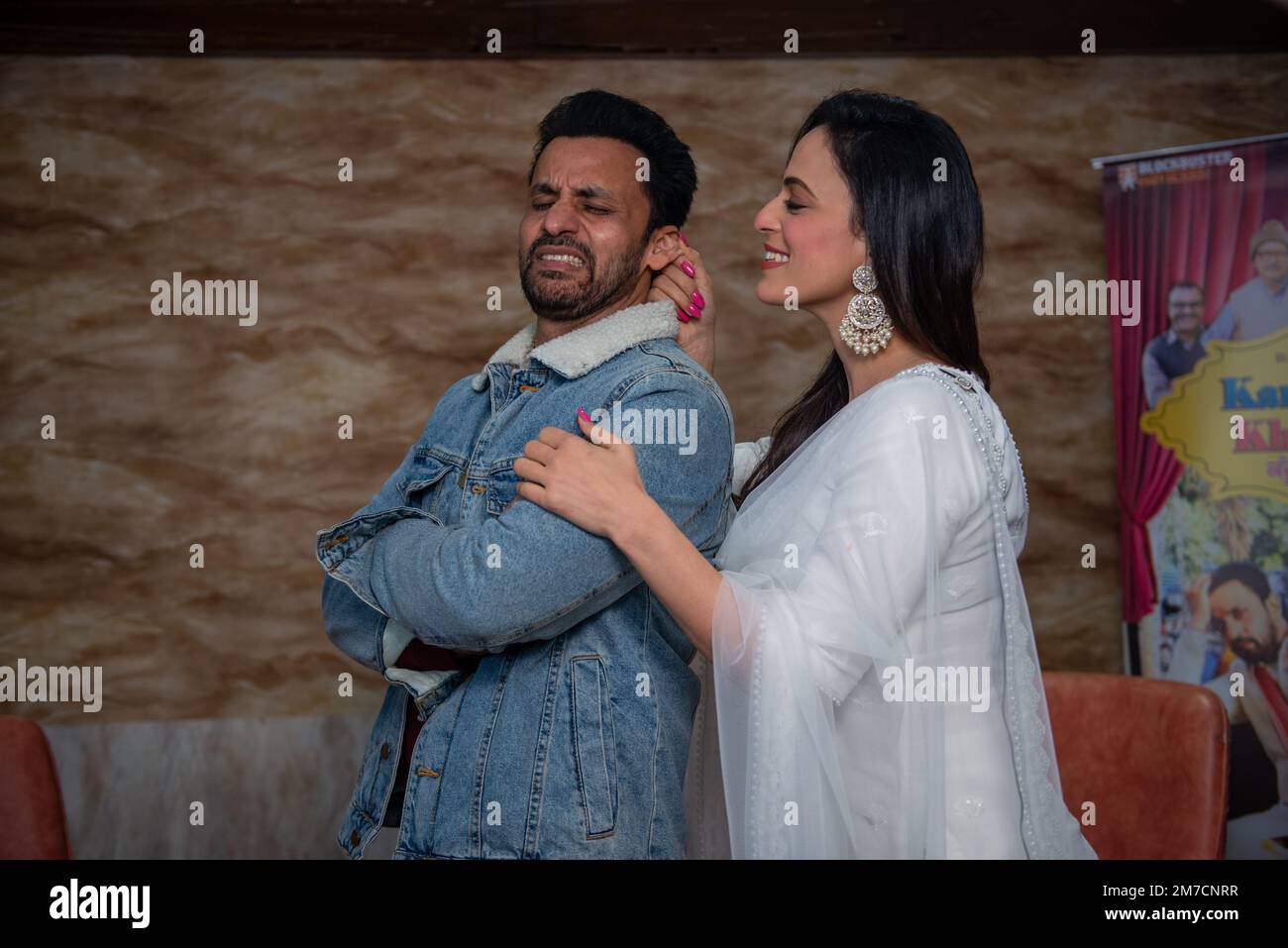 Mohali, India. 09th Jan, 2023. An actor Rajiv Thakur and actress ...