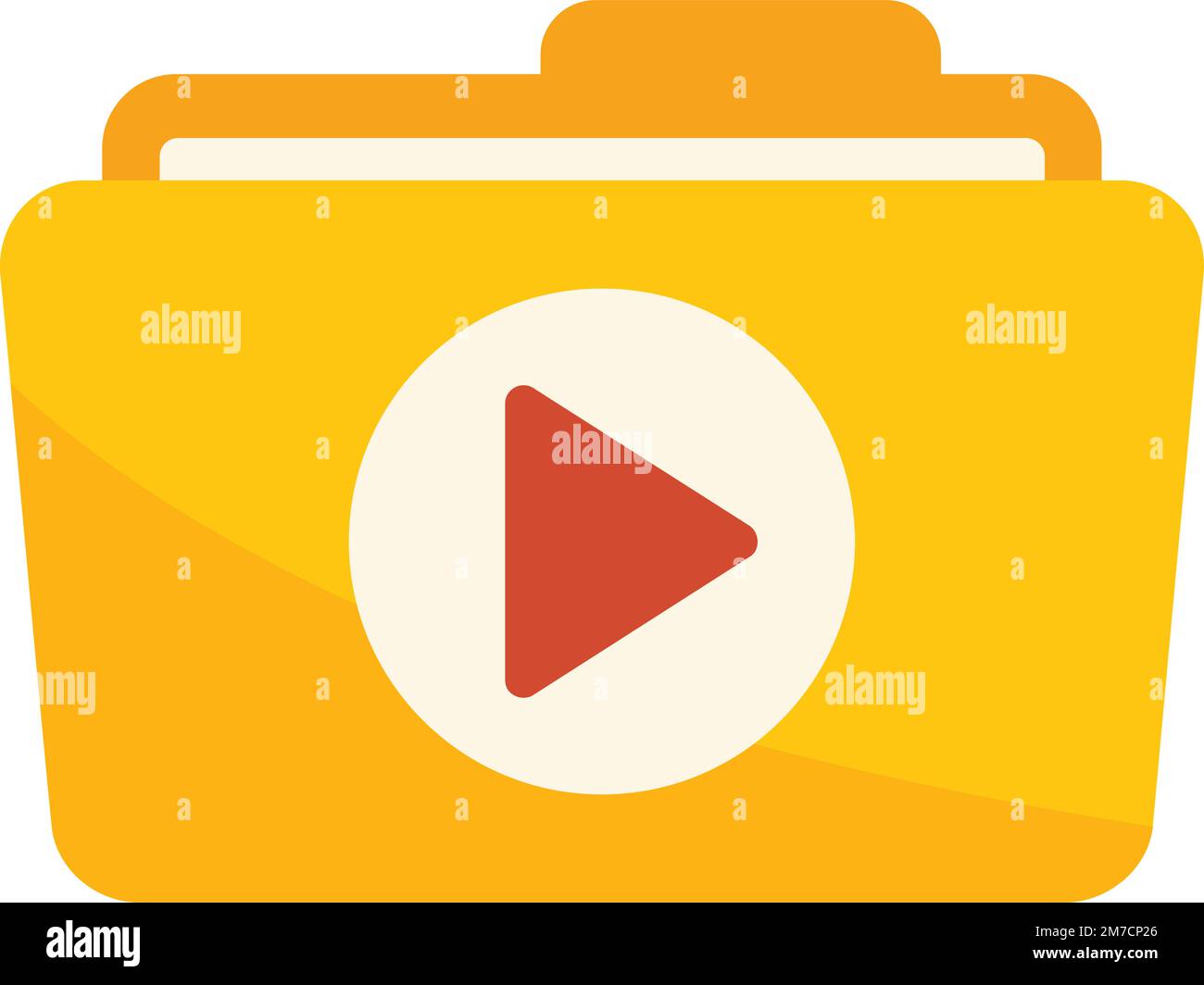 Movie folder icon flat vector. Montage film. Motion edit isolated Stock ...