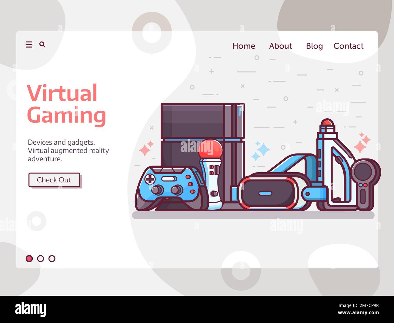 Vr headset accessories Stock Vector Images - Alamy