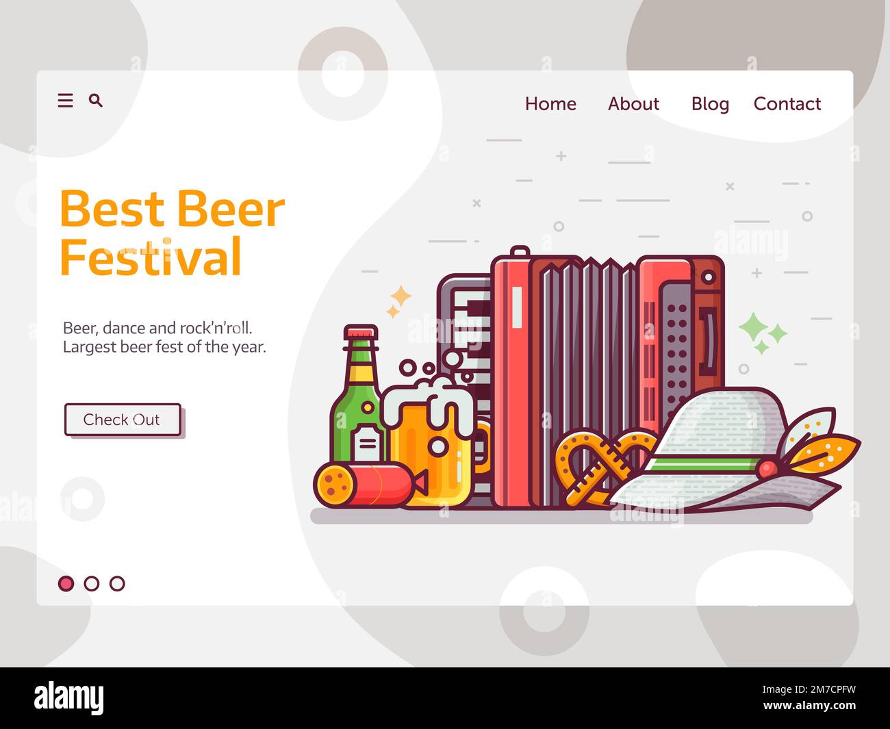 Oktoberfest festival web banner hi-res stock photography and images - Alamy