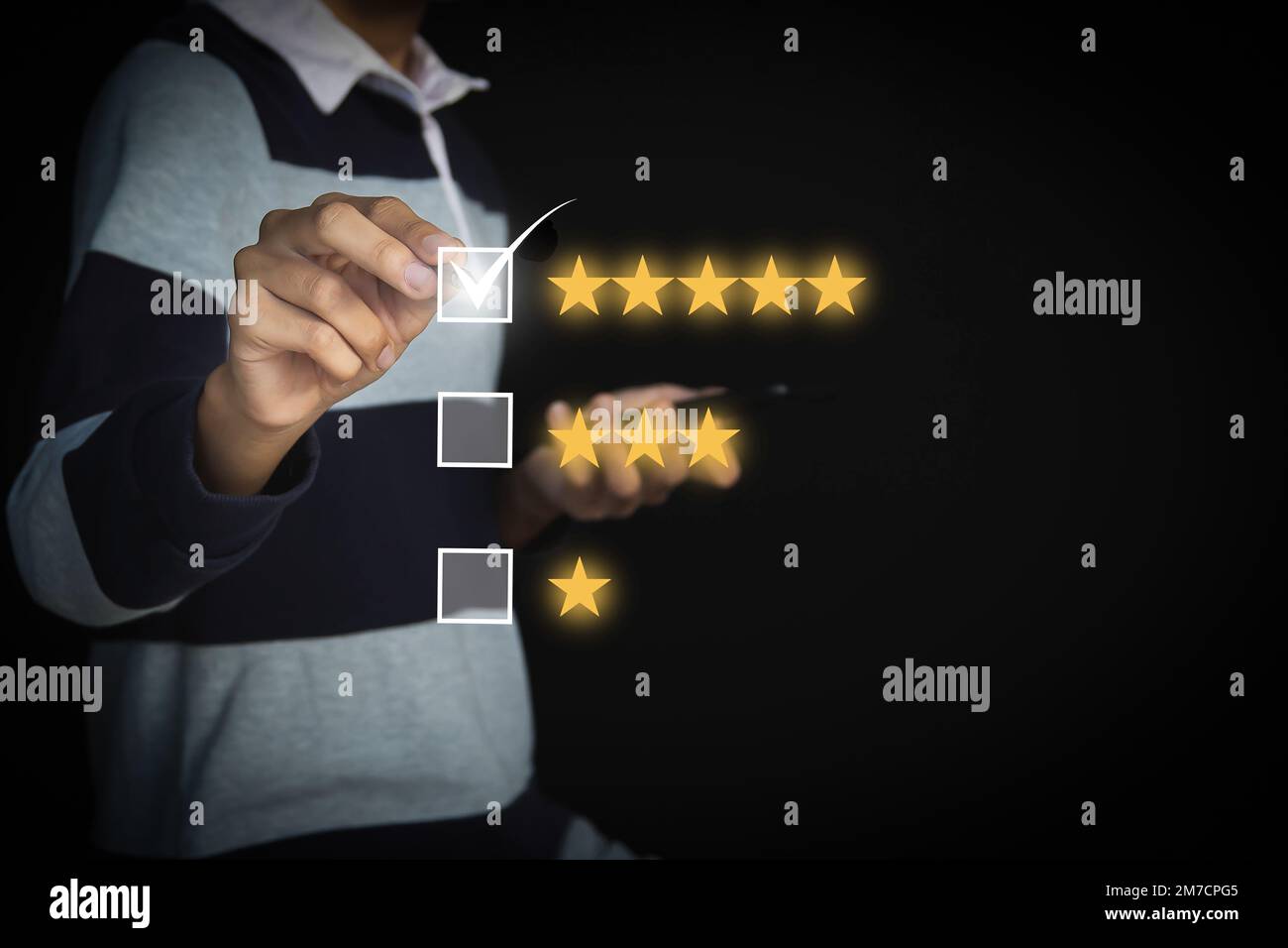 Customer feedback rating chalk hi-res stock photography and images - Alamy