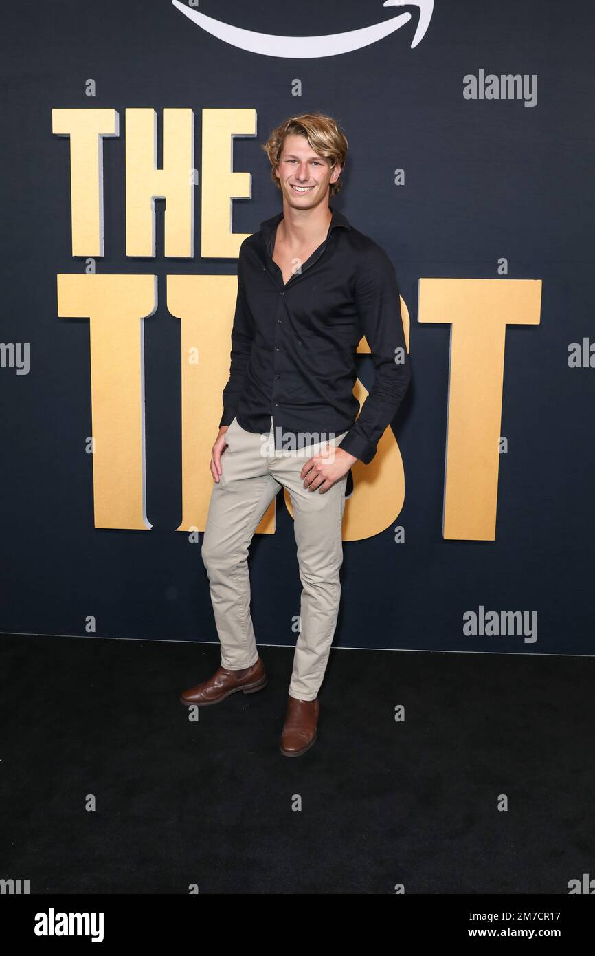 January 9, 2023: SAM FRICKER attends the World Premiere of 'The Test ...