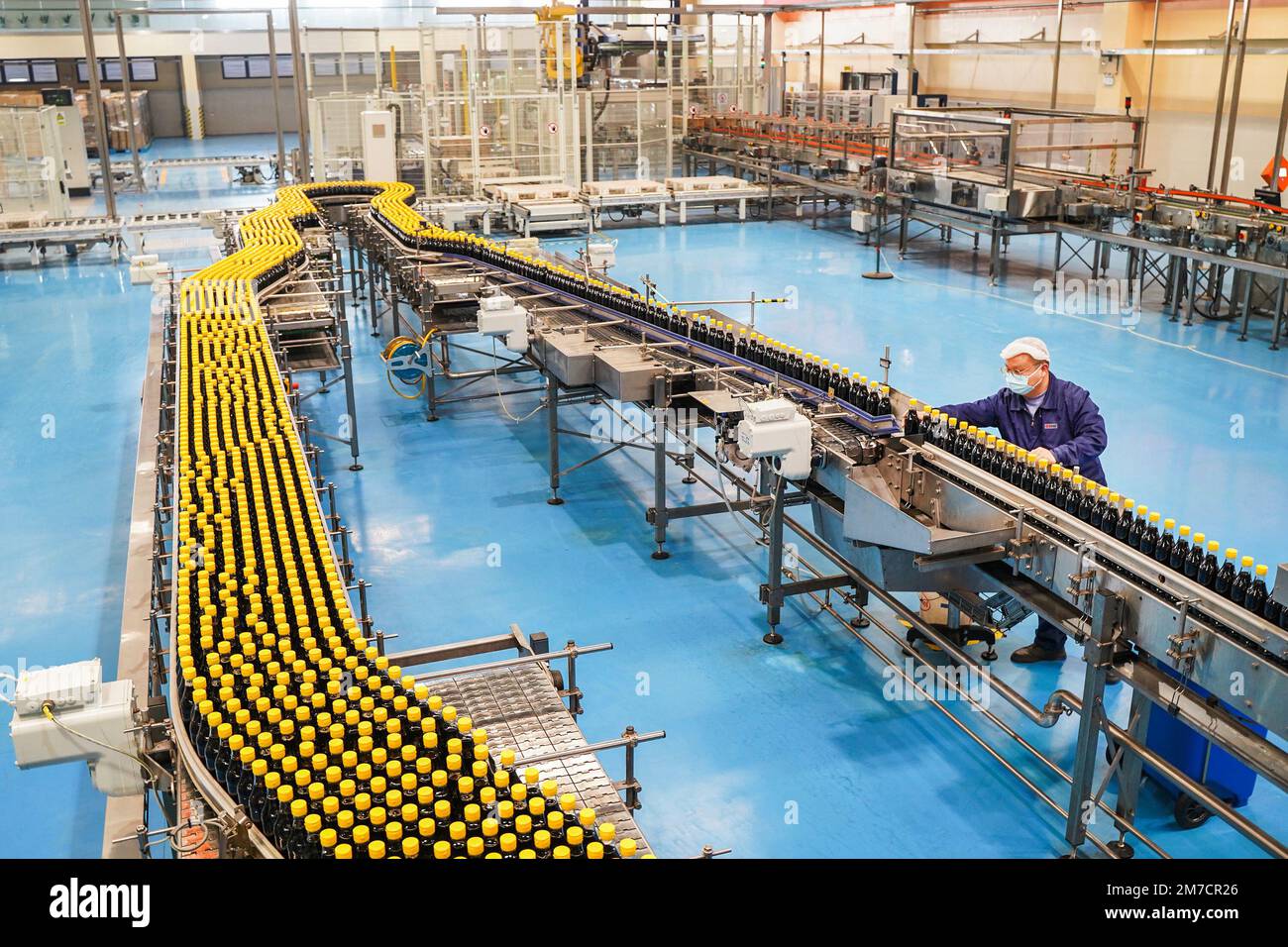 ZHENJIANG, CHIAN - JANUARY 9, 2023 - Workers at a workshop of Jiangsu ...