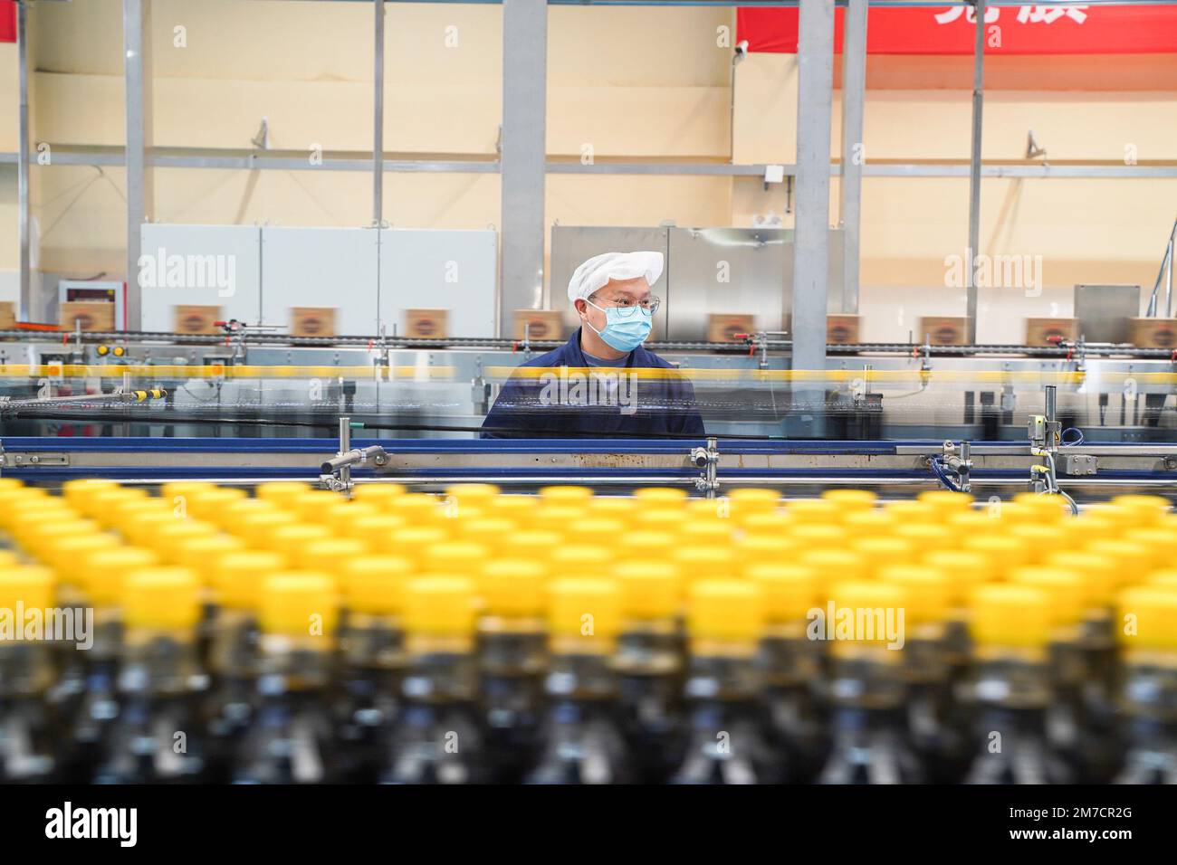 ZHENJIANG, CHIAN - JANUARY 9, 2023 - Workers at a workshop of Jiangsu ...