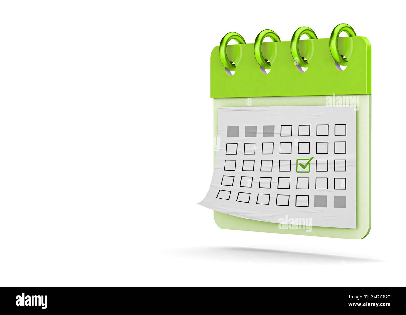 3D illustration of calendar icon with event date. icon 3d render Stock ...