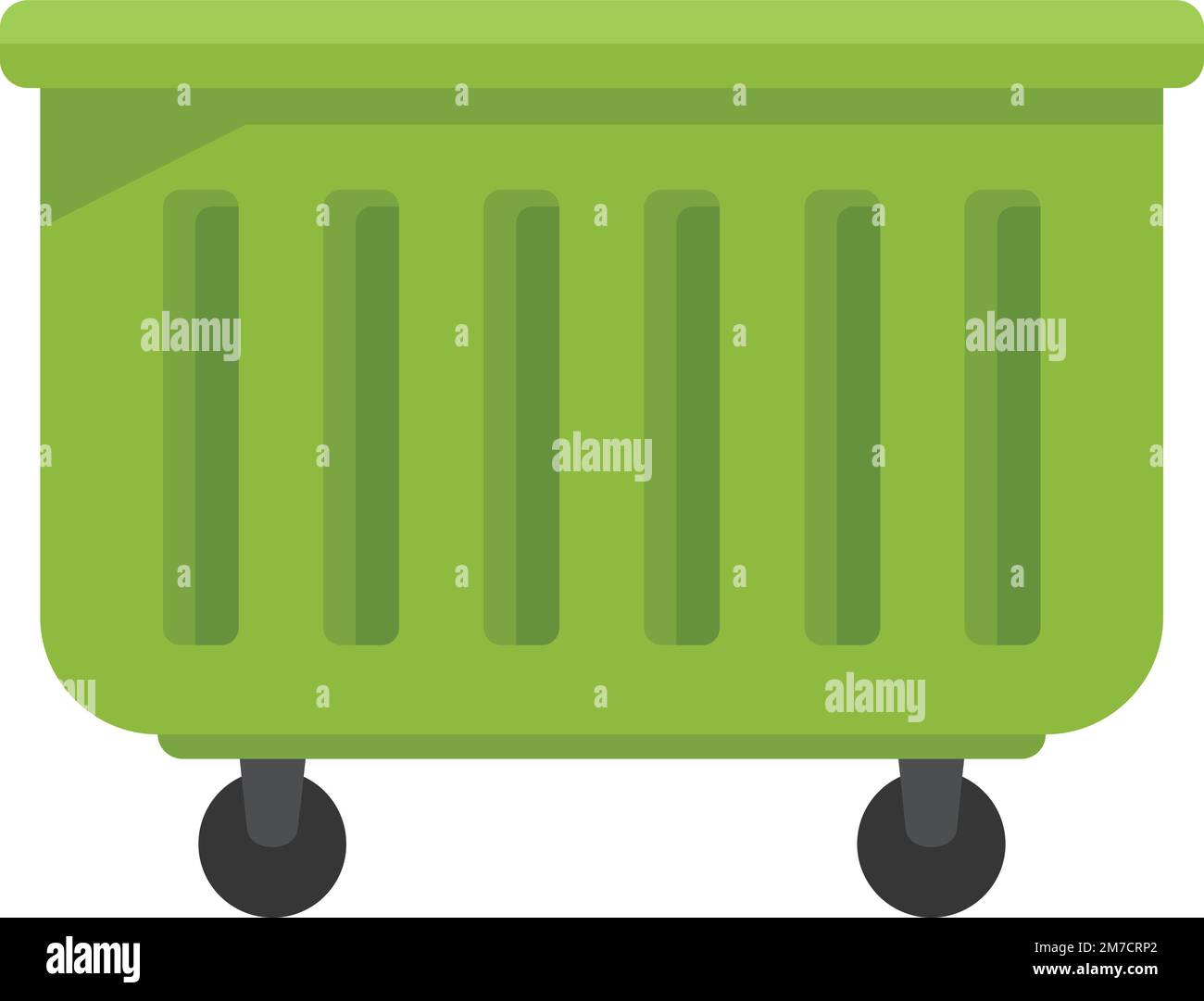 Waste cart icon flat vector. Food trash. Organic reduce isolated Stock ...