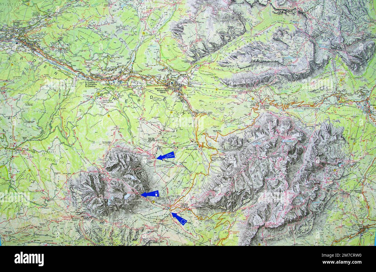 Topography cartography dolomites hi-res stock photography and images ...