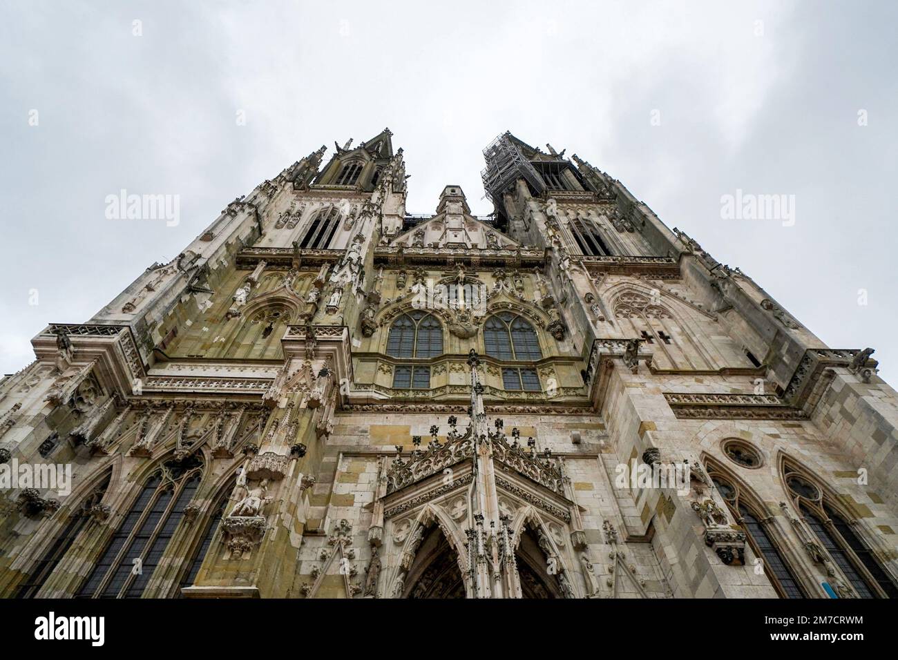 Buildings in the Old Town of Regensburg - Bavaria. UNESCO world ...