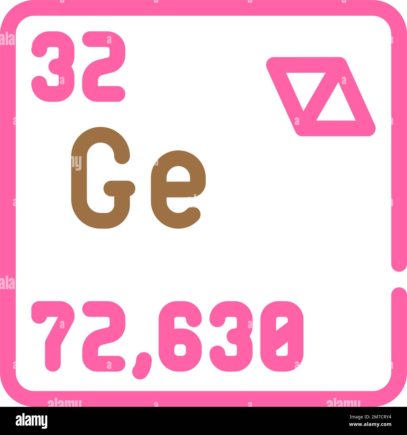 germanium chemical element color icon vector illustration Stock Vector ...