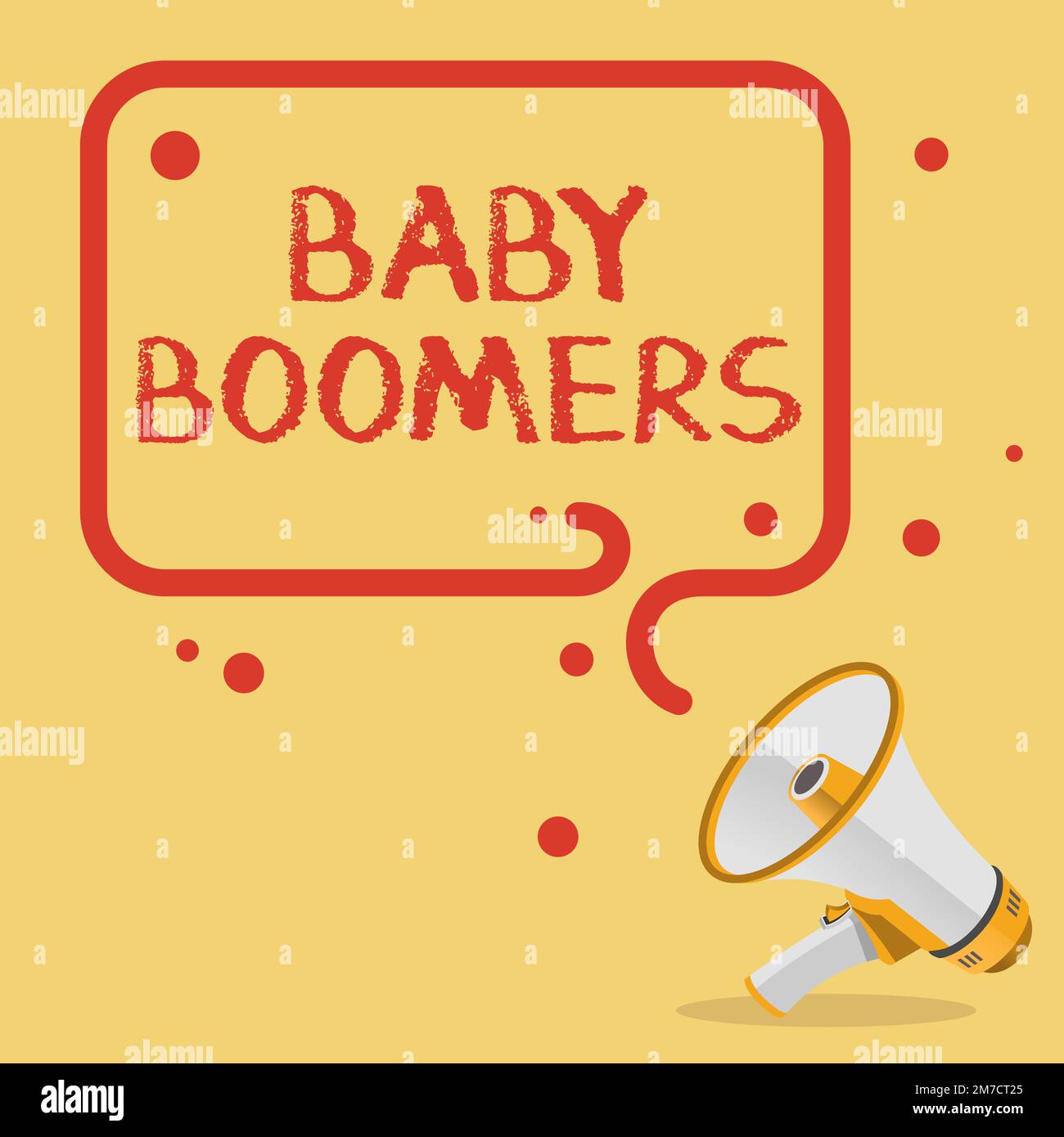 Text sign showing Baby Boomers. Word Written on person who is born in ...